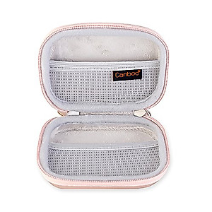 Canboc Hard Travel Case for Apple Airpods Charging Case, Protective in-Ear Bluetooth Headsets Headphone Case, Mesh Pocket fit Airpods Case, Wall Charger and Cable, Rose Gold