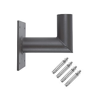 Wall Mount L Shape Bracket for Slip Fit Light LED Parking Lot Lights Shoebox Pole Lighting for Street Area Stadium (2 3/8inch-90 Degree Angle)