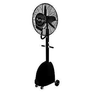 Luma Comfort MF26B High Power Misting Fan – All Metal 26” with 1000 Sq Ft Cooling & 5 Gal Tank