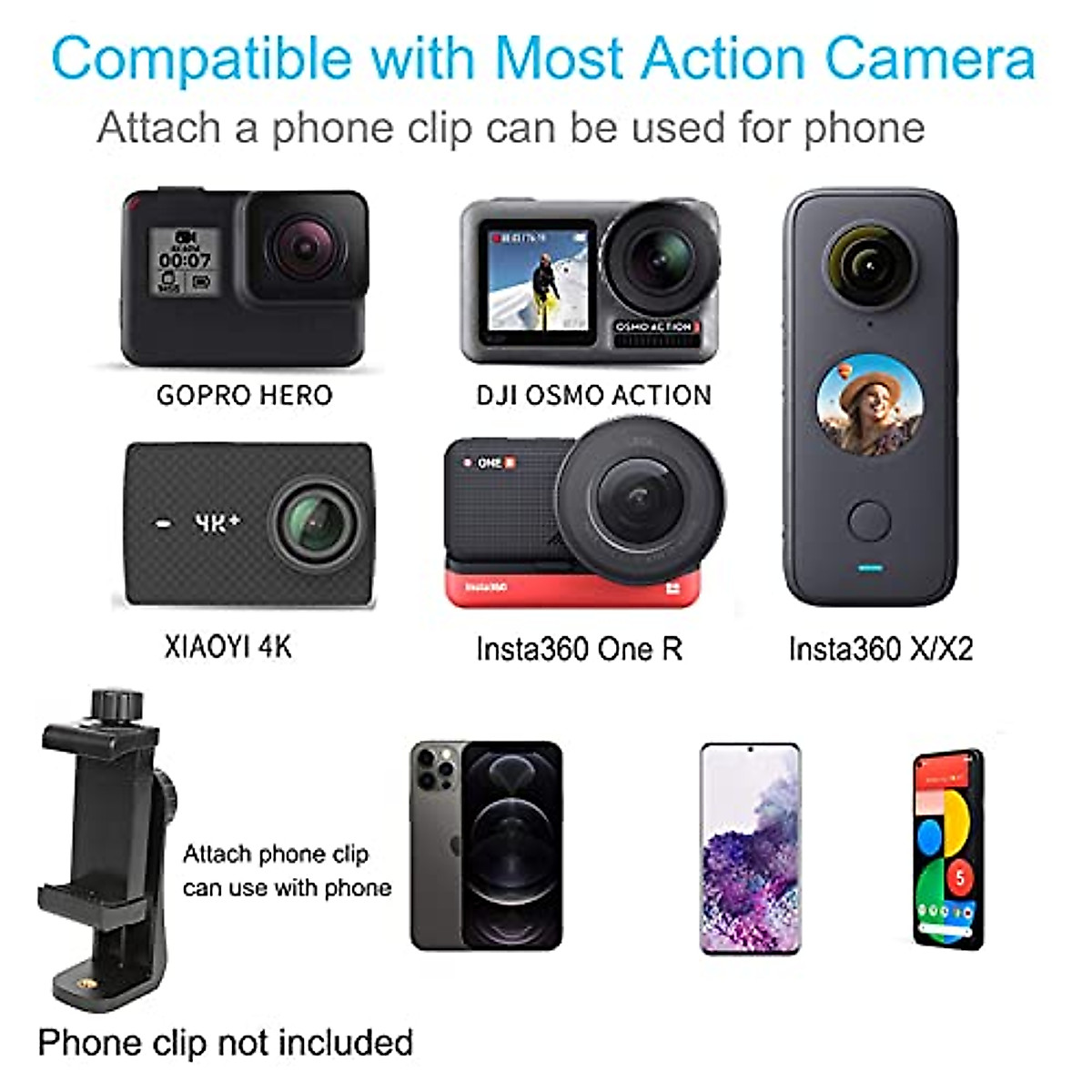 PellKing Magnet Camera Mount for GoPro,Heavy-Duty Metal Car Powerful Magnetic Camera Mount with 360 Degree Rotation Ball Head for Car Body,Compatible with GoPro Hero 9 Black 8/7/6/5,Etc