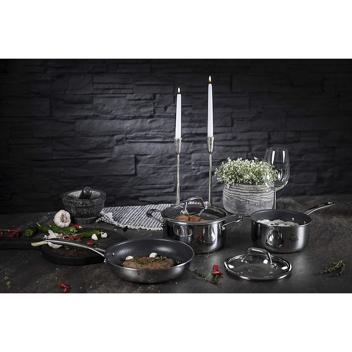 Kuhn Rikon Peak Oven-Safe Non-Stick Induction Frying Pan, 12 inch/30 cm, Silver