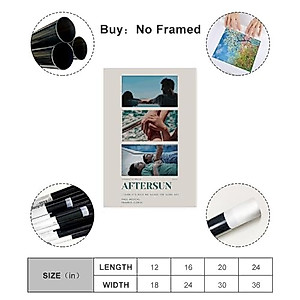 Aftersun Plot Movie Poster Canvas Poster Wall Art Decor Print Picture Paintings for Living Room Bedroom Decoration Unframe: Unframe:12x18inch(30x45cm)