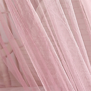 Floralby Princess Bed Net Canopy Bedding Decor Sweet Style Round Dome Mosquito Net (Pink)