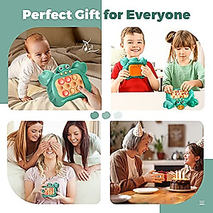 Quick Push Game Pop Game It Fidget Toys Light up Pattern Popping Game Puzzle Game Machine Anti-Anxiety Autism Sensory Toy for Children Adults