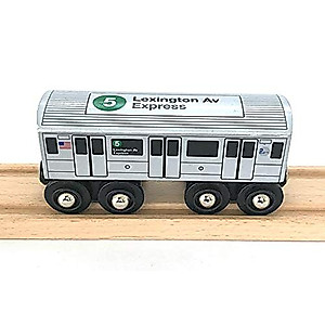 Munipals Wooden MP01-1105 NYC MTA Subway 5 Train Lexington Ave Express R142 Car