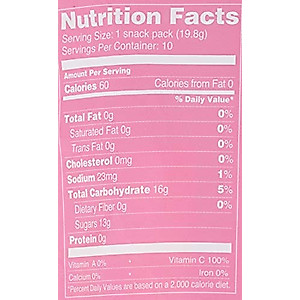 YumEarth Valentines Gummy Fruits, 10 Snack Packs (7 Ounces each)