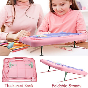 Automoness Magnetic Drawing Board for Kids, Toddler Toys for 1-4 Years Boys & Girls, Color Erasable Doodle Writing Pad, Learning Painting Pad, Preschool Educational Toy for Toddlers, Kids Gift (Pink)