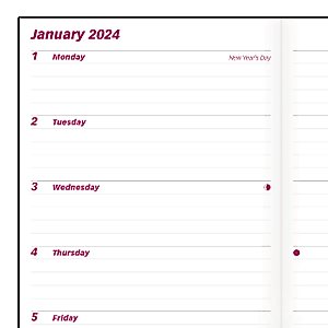 Brownline 2024 Essential Two-Week Pocket Planner, 12 Months, January to December, Stitched Binding, 6" x 3.5", Black (C5626.81Z-24)
