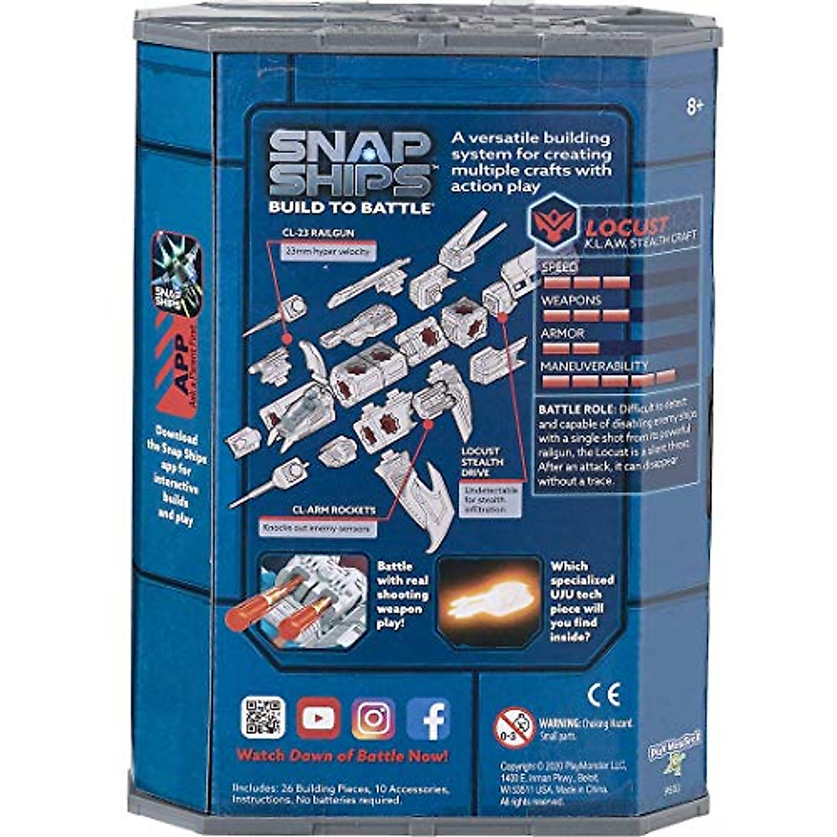 Interplay UK Snap Ships Locust K.L.A.W. Stealth Craft