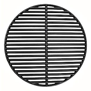 Uniflasy 18 Inch Cast Iron Cooking Grate for Kamado Joe KJ-HCICG Classic Joe KJ-23RHC Classic II KJ23NRHCI Classic III Stand-Alone Classic, Vision Grill VGKSS-CC2, B-11N1A1-Y2A