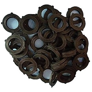 50 Pieces Garden Hose Rubber Washers Seals Garden Hose Washers Use for Garden Hose and Water Faucet Hose Washers Ring Hose Gaskets Self-Locking Tabs Keep Washer Firmly Stay in The Fitting