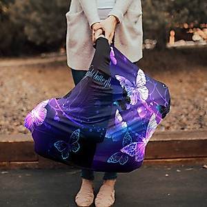 Nursing Covers for Breastfeeding Baby Stroller and Car Seat Combo Night Butterfly Carseat Canopy Baby Cart High Chair Infinity Scarf