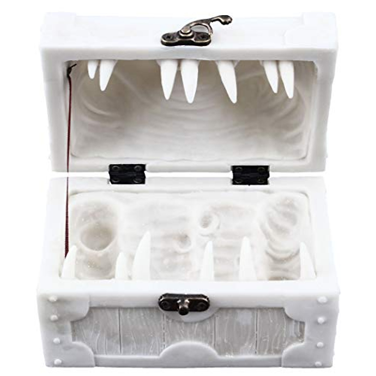 Forged Dice Co. Mimic Chest Dice Storage Box - Holds up to 5 Sets of Polyhedral Dice or 35 Dice - Compatible with Dungeons & Dragons