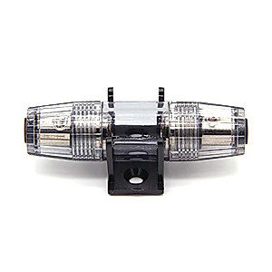 VonSom Car Amplifier Fuse Holders Single in-Line AGU Fuse Holder 4 8 AWG Wire with 2 60A Fuses for Car Audio Alarm Amplifier