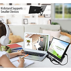 SideTrak Swivel 12.5" Patented Attachable Portable Monitor for Laptop | FHD IPS Dual Screen with 13” Protective Case | Mac, PC & Chrome Compatible | Fits All Laptops | Powered by USB-C or Mini HDMI