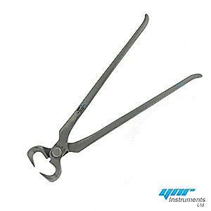Solid Stainless Steel Farrier Hoof Cutter Nipper Horse Hoof Pliers Trimmers Veterinary Instruments Tools (15 Inches)