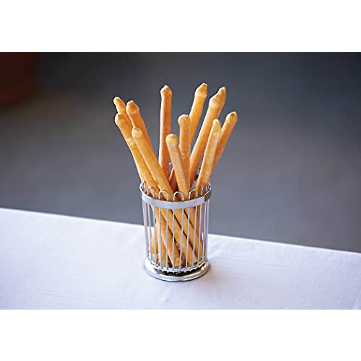 Service Ideas WBB5PS Breadstick Basket, Wire, 5"