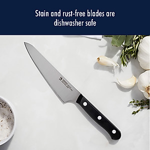 HENCKELS Solution Razor-Sharp 20-pc Self Sharpening Knife Block Set, Chef Knife, Bread Knife, Steak Knife, German Engineered Informed by 100+ Years of Mastery, Stainless Steel