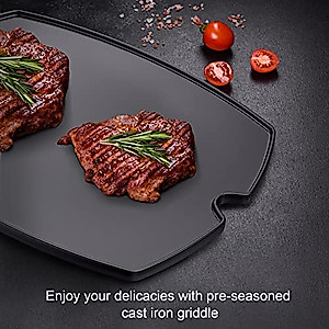 7582 Cooking Griddle for Weber Q100 Q1200 Q1400 Q120 Q1000 Gas Grills, 50060001 51060001 52020001,BBQ Accessories for Weber Baby Q, Cast Iron,1 Pack