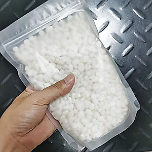 Tonmp 2 lb Natural Polished White Stones 3/8" Gravel Size Polished River Rock Pebbles for Succulents Cactus Bonsai. Decorative fillers. Aquariums and terrariums