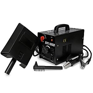 XtremepowerUS 160 AMP Arc Welder Welding Machine Ultra-Portable Electrode Clamp Soldering With Welder Face Mask Accessories