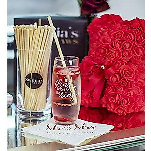 Natural Straws made out of Hay by Sophia's Straws 7.5 inch I 500 Straws - All natural, eco-friendly and disposable Hay Straws