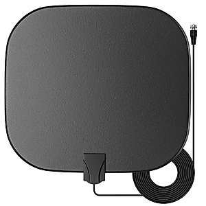 Digital TV Antenna Long 450+ Miles Range, Support 360°Reception 4K 1080p for Smart TV, Upgraded Amplifier Signal Booster for Local Channels-20ft Coax HDTV Cable