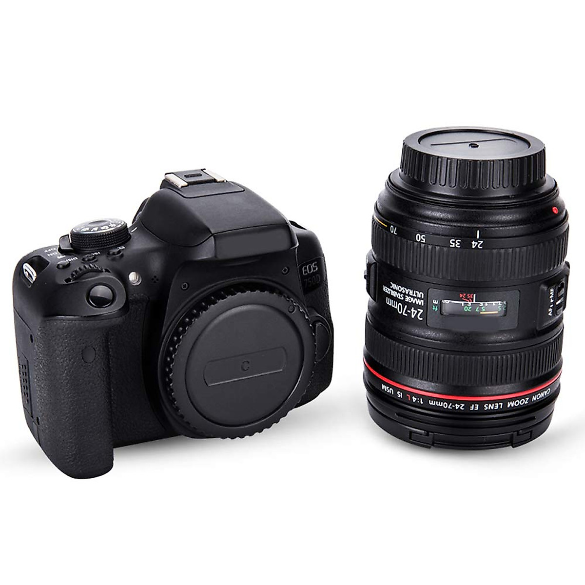 2 Pack EF EF-S Mount Body Cap Cover & Rear Lens Cap for Canon EOS 60D 70D 77D 80D 90D 2000D 4000D 5D Mark III IV 6D 7D Mark II 1DX Rebel T6 T7 T5 T1i T2i T3i T4i T5i T6i T6s T7i T8i SL1 SL2 SL3 & More