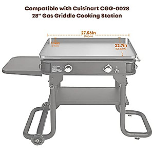 Stanbroil Flat Top Griddle Gas Grill Griddle for Cuisinart CGG-0028 28" 2-Burner Propane Gas Griddle, Stainless Steel Griddle Replacement Top with Dual Grease Management System - 28-Inch