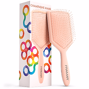 FRAMAR Paddle Brush For Thick Hair, Paddle Hair Brush, Detangle Brush, Wet Paddle Brush, Hairbrush For Women, Hair Brush For Men, Wet Detangler Hair Brush