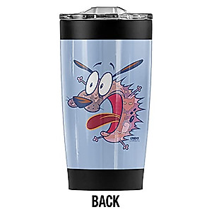 Courage the Cowardly Dog Evil Inside Stainless Steel Tumbler 20 oz Coffee Travel Mug/Cup, Vacuum Insulated & Double Wall with Leakproof Sliding Lid | Great for Hot Drinks and Cold Beverages