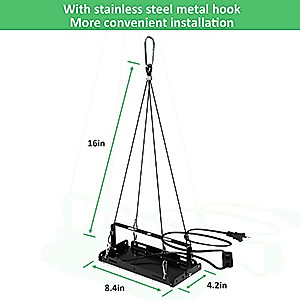 Otdair Grow Light with Stand, Full Spectrum Plant Light for Indoor Plants, Grow Lamp with 35-60 Inches Adjustable Longer Tripod Feet Stand, LED Standing Floor Grow Lamp for Tall Plants