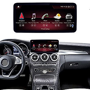 Road Top Android 12 Car Stereo 10.25" Car Touch Screen for Mercedes Benz C GLC Class W205 2015-2018 Year Car with NTG5.0, 8GB+128GB Support Wireless Carplay, Global Weather,OTA Upgrade,Voice Control