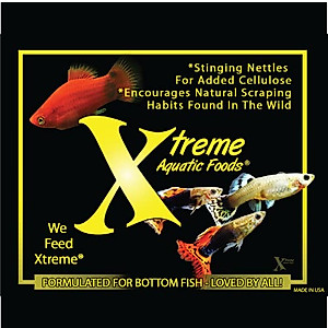 Xtreme Aquatic Fish Food - Nutritionally Balanced Professional Formula - Balanced Amino Acid Profile and No Hormones - Made in USA – Sinking Fish Food Bottom Feeder and Catfish Pellets (2 oz)