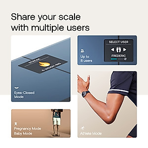 Withings Body+ Smart Wi-Fi bathroom scale - Scale for Body Weight - Digital Scale and Smart Monitor Incl. Body Composition Scales with Body Fat and Weight loss management, body scale