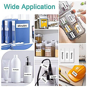 NineLeaf 10 Pack Compatible for Brother P-Touch Label Maker Refills TZ Tape 18mm 0.7 Laminated White TZe-241 TZe241 TZ-241 TZ241 3/4'' Black on White Label Tape for Ptouch PTD600 PTD400AD Labeler