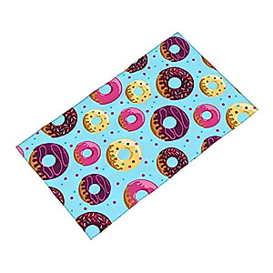 WorldGES Doughnut Bath Hand Towels Polyester Cotton Face Towel Kitchen Dishcloth Soft Absorbent Quick Dry Washcloths for Bathroom Home Hotel Gym Decor 27.5 x 16 in