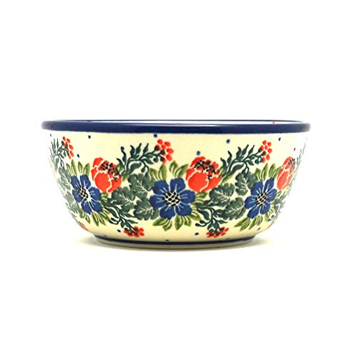Polish Pottery Bowl - Ice Cream/Dessert - Garden Party