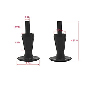 Kings Brand Furniture - Bed Frame Glides Legs to Replace Wheels, Set of 4