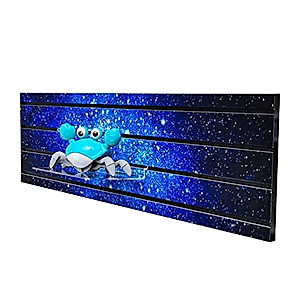 FixtureDisplays® Horizontall Slatwall Panel with Laminated Art 40 Inches Wide x 12 Inches Tall Star Universe Galaxy 10152-40 * 12"-SL