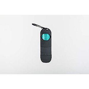KONG HandiPOD - Mini Flashlight Dispenser - Dog Waste and Small-Sized Poop Bag Dispenser with Built-in Flashlight - Includes Leash Clip - Light Grey - Small