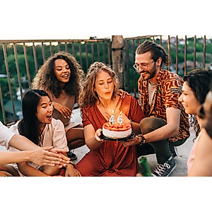 2.36" 27th 72nd Number Candles Birthday Gifts for Women Men Birthday Decorations Birthday Candles Numbers Happy Birthday Candles for Cake 2 Candle for Women for Men (White)