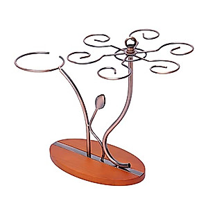 ONENUSYON 6 Hook Table Wine Glass Racks Creative Wine Glass Rack Ornaments, Upside Down Goblet Racks Simple Independent Storage Racks