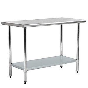 24" x36" Stainless Steel Kitchen Work Table Commercial Kitchen Restaurant Table