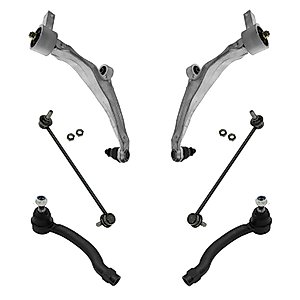 TRQ Front Control Arm Ball Joint Sway Link Tie Rod Suspension Kit 6pc for Pilot
