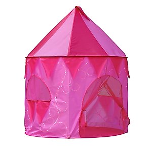 GigaTent Princess Tower Tent Girls Playhouse Kids Indoor and Outdoor Play, Quick Setup 40" W x 53" H x 40" D, Pink