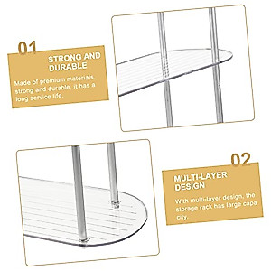 Cabilock Household Detachable for Multi-Function Storage Toiletries Desk Dresser Vanity Multi-Layer Rack Multiple Kitchen Perfume Shelf Organizer Stand Under Bathroom Sink Organization