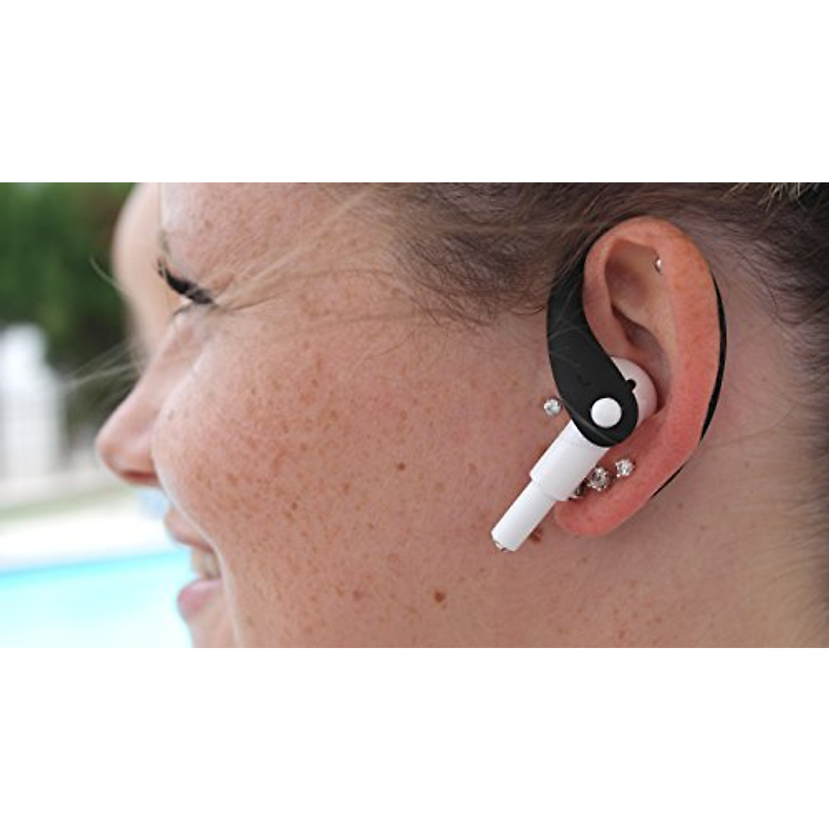 EARBUDi Earhooks Compatible with Your Wireless Apple AirPods | Black