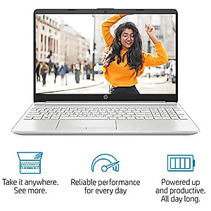 Newest HP 15 Laptop, Intel Core i3-1125G4 Quad-core Processor (Beats i7-1065G7), Intel UHD Graphics, 15.6" Anti-glare Display, Online Conference Ready, Fast Charge, Windows 11(16GB RAM | 1TB SSD)