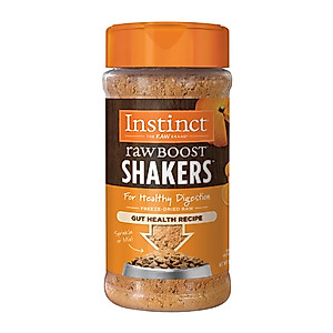 Instinct Raw Boost Shakers Freeze-Dried Powder Dog Food Topper - Gut Health, 5.5 oz. Bottle